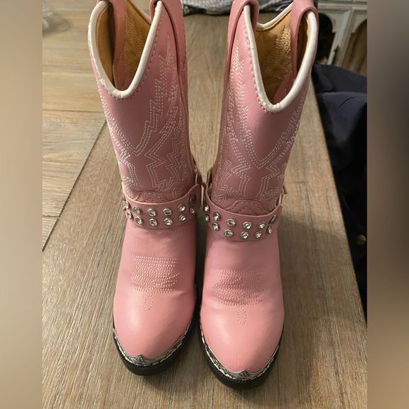 Durango | Shoes | Durangogirls Size D Pink Rhinestone Boots | Poshmark